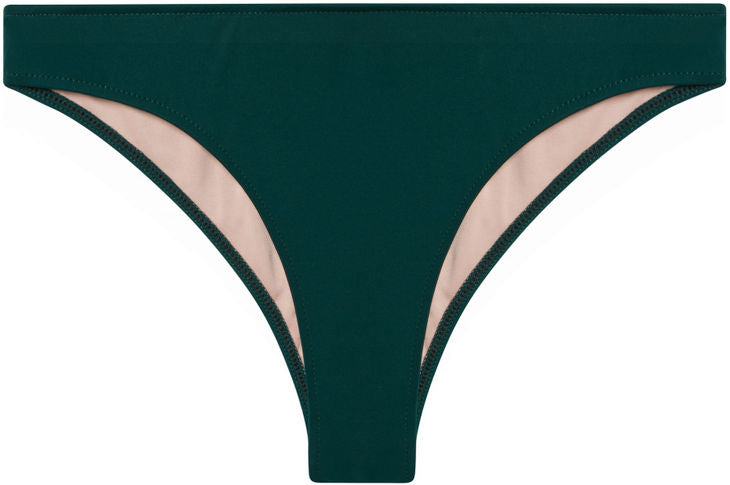 Hunter Green Banded Classic Scrunch Bottom Doll Swimwear